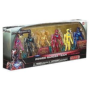 Bandai Collectible Power Rangers Team 6-Piece Set With Exclusive Metallic Goldar