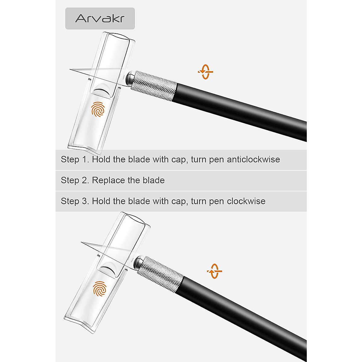 Craft Hobby Knife , Exacto Knife , 2 Knives and 60 Blades with a Bag , Precision Cutter Knife for Cutting Carving Scrapbooking Stencil , Black with Bag