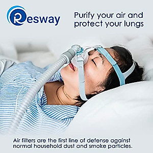 Premium Resway CPAP Replacement Filters Compatible with ResMed Airsense 11 | Disposable Air Filters For Dust, Dander, Pollen | Standard Pollen Filters | Hypoallergenic | Made in USA (20 Filters)