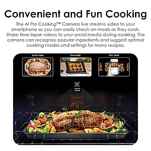 SAMSUNG Bespoke 30" Single Wall Oven with AI Pro Cooking Camera, Stainless Steel, NV51CG700SSRAA