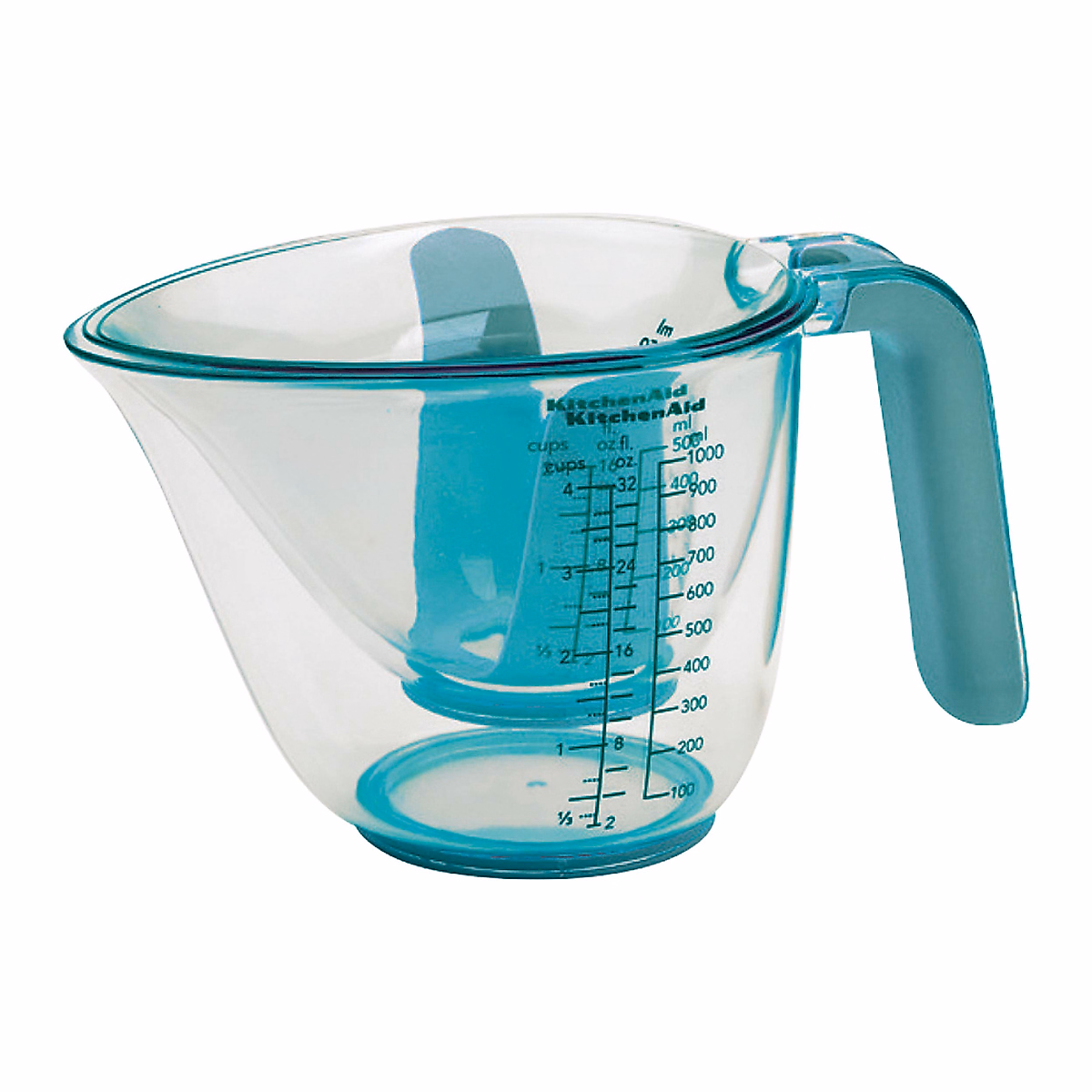 KitchenAid KO298OSAQA Gourmet Measuring Jugs, Set of 3, Aqua Sky