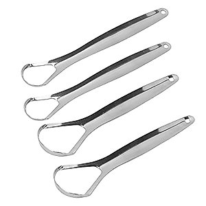 2pcs Tongue Scrubber, Copper Tongue Scraper, Best Tongue Scraper for Reducing Bad Breath and Refreshing Lips, Suitable for Everyone(Trumpet)