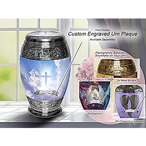 Heavenly Cross Cremation Urns for Adult Ashes Large XL or Small Keepsake Urns for Human Ashes Adult Female & Urns for Ashes Adult Male for Home or Burial