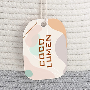 Woven Basket Large Laundry Basket 16" D x 18" H Rope Storage Baskets for Blanket, Kids Toy, Nursery Clothes Hamper Basket Baby Laundry Basket