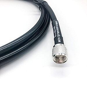 Cable Assemblies Now Genuine Times Microwave LMR400 Cable Assembly for Ham Radio UHF Male to UHF Male (PL259) - 10 FT Jumper Connectors - Made in The USA (10 FT)