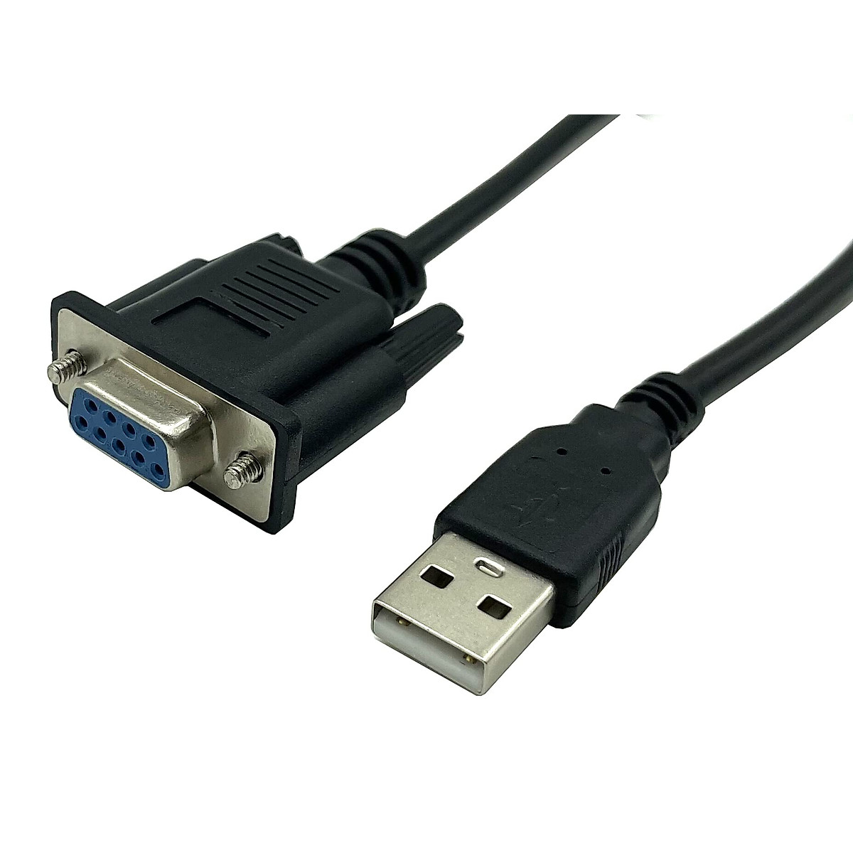 Dafensoy USB to RS232 Serial Adapter, USB A Male to DB9 Pin Female Serial Converter Cable,Suitable for Connecting Computers and Various Serial Devices - Black 1.8M/6Feet