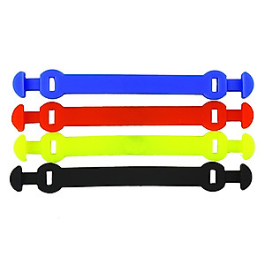 Andux Silicone Tennis Vibration Dampener Long Buckle Type Reduce Vibration 6pcs/set BZQ-06 (blue)