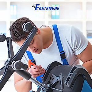 Fastenere Button Head Socket Cap Screws - 1/4-20 x 3/4", 18-8 (25-Pcs) Stainless Steel, Fully Threaded,Fine Black Oxide Finish, Corrosion-Resistant, Machine Thread, Easy to Install w/Allen Hex Drive