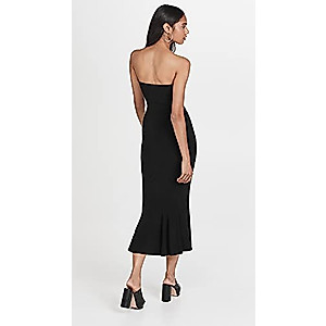 Norma Kamali Women's Strapless Fishtail Dress, Black, S