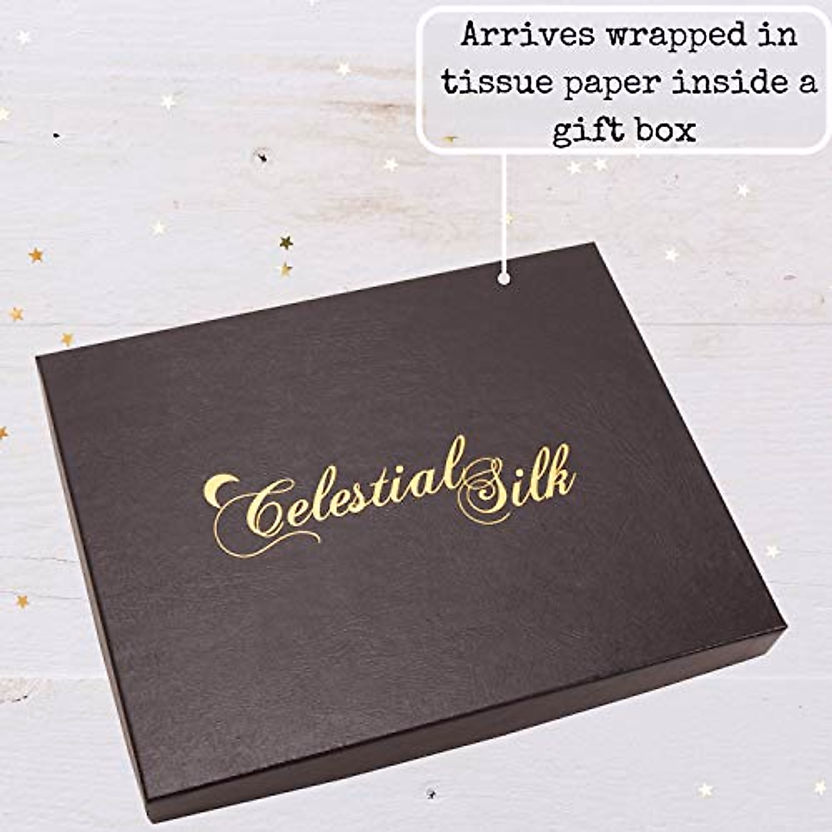 Celestial Silk 100% Silk Pillowcase for Hair Zippered Luxury 25 Momme Mulberry Silk Charmeuse Silk on Both Sides of Cover -Gift Wrapped- (Standard, Black)