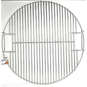 Aura outdoor products 22" Stainless Steel Upgraded Replacement Cooking Grate for Weber Kettle, Recteq Bullseye 22 Inches