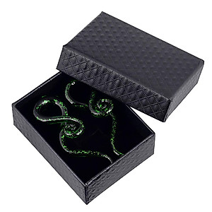 Oyaface 2pcs Glass Spiral Ear Plugs Expander Tapers Ear Piercing Jewelry 00g(10mm) Green Gauges