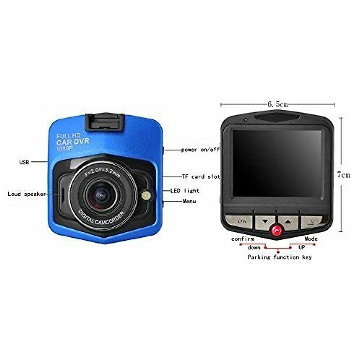 2.4" HD LCD Car Vehicle Blackbox DVR Cam Camera Video Recorder