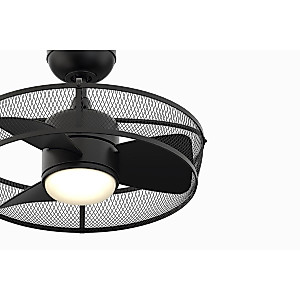 Fanimation FP8519BL Henry Fan-Light Kit, Black 14.33x22.09x22.09