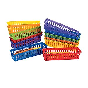 Fun Express Classroom Pencil & Marker Baskets / 12 PC