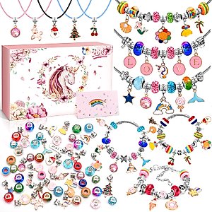 Bracelet Making Kit for Girls, Arts and Crafts for Kids Girls Ages 8-12, Girls Toys Age 6-8, Jewelry Making Kit, Gifts for 10 Year Old Girl