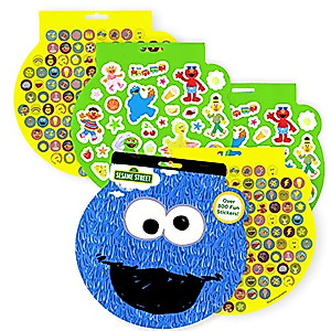 Sesame Street Shaped Sticker Book | Cookie Monster | Over 300 Themed Stickers
