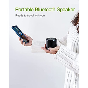 EWA A106Max Loud Bluetooth Speakers Extra Deep Bass, 8W HD Sound Louder Volume Wireless Speaker, Bluetooth 5.0 Wireless for Home, Party, Outdoor, Travel (Black)