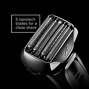 Panasonic ARC5 Electric Razor for Men with Pop-Up Trimmer, Wet/Dry 5-Blade Electric Shaver with Intelligent Shave Sensor and Multi-Flex Pivoting Head – ES-LV65-S (Silver)