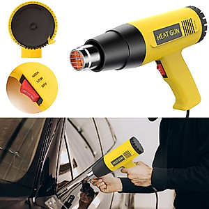 Spanno Vinyl Wrap Tool Kit Window Tint Vinyl Wrap Installation Kit, Include Felt Squeegee, Heat Gun, Utility Knife, Wrapping Bag, Water Blade, (10 Pcs Tinting Kit)