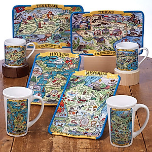 Certified International Virginia Souvenir Rectangular Platter 13" x 8"