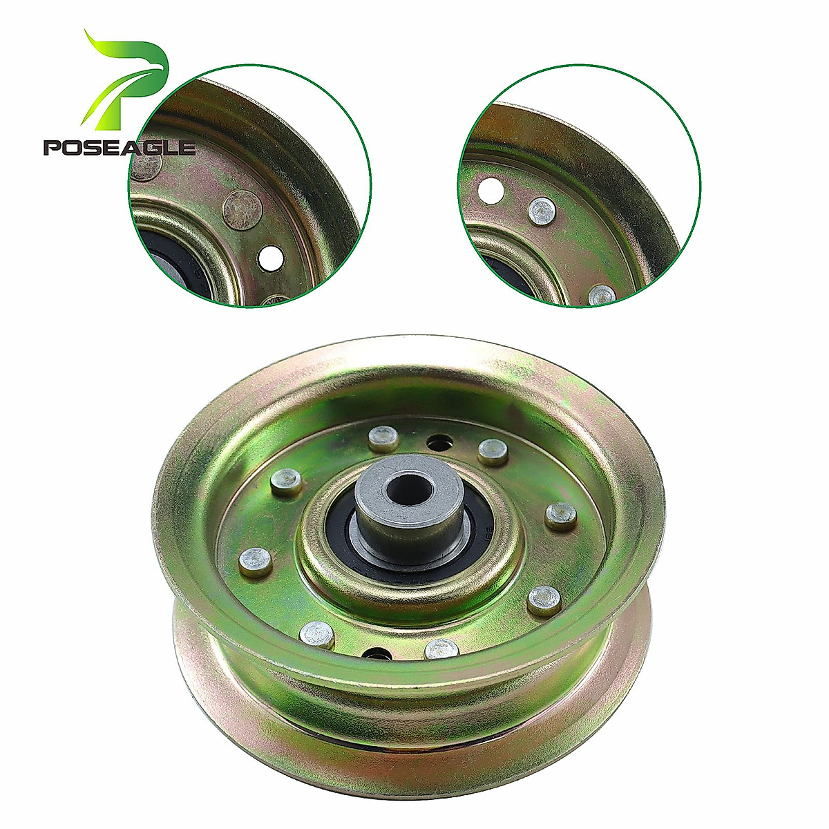 POSEAGLE 532173901 Idler Pulley Replaces Craftsman 156493 Idler Pulley Craftsman Pulley 156493, Lawn Mower Idler Pulley 156493, Craftsman Idler Pulley 156493 Pulley, 173901, 532156493, Oregon 78-053