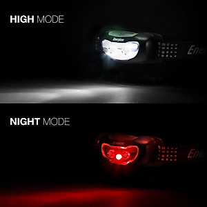 Energizer Universal Plus LED Headlamp, Lightweight Bright Headlamp for Outdoors, Camping and Emergency Light for Adults and Kids, Includes Batteries, Pack of 1