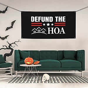 Defund The Hoa Party Banner Backdrop Banner For Holiday Sign Decorations Party Supplies