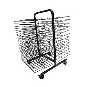 NEOCHY Drying Racks,Metal Wire Work Display Rack, Suitable for Kindergartens and Creative Studios, Paper and Magazine Oiling Air Drying 38-Layer/38 Floors
