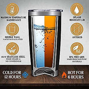 Gifts for Him, I LOVE YOU Tumbler 20oz, Anniversary Valentines Day Birthday Gifts for Husband from Wife, Insulated Travel Tumbler for Men, Boyfriend