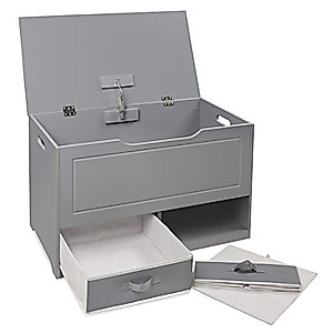 Up and Down Toy and Storage Box with 2 Basket Drawers