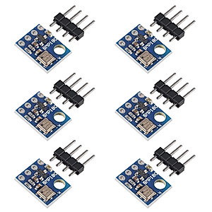 ACEIRMC 6pcs GY-68 BMP180 Temperature Barometric Pressure Sensor Module for Arduino (6pcs)