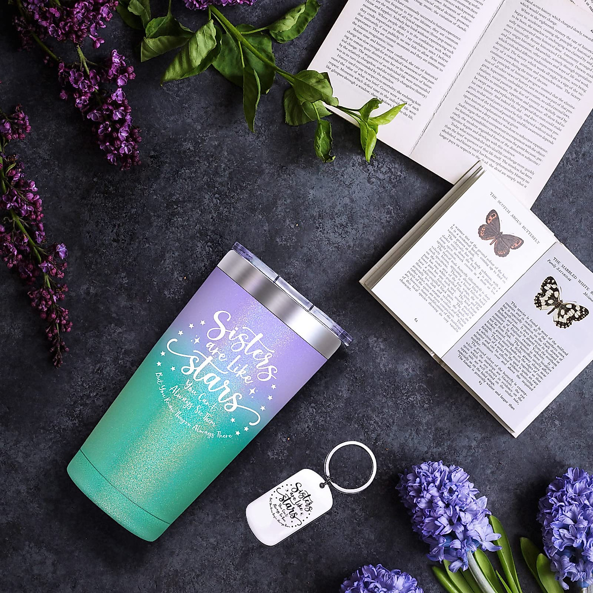 SpenMeta Sisters Gifts from Sister - Unique Gifts for Sister, Funny Sister Birthday Gifts from Sister, Little Sister, Big Sister Present Ideas Christmas Graduation Gift - Cup Tumbler