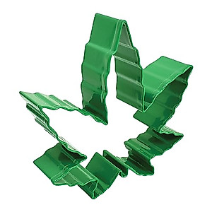 R&M Marijuana Leaf 4" Green Polyresin Coated Cookie Cutter