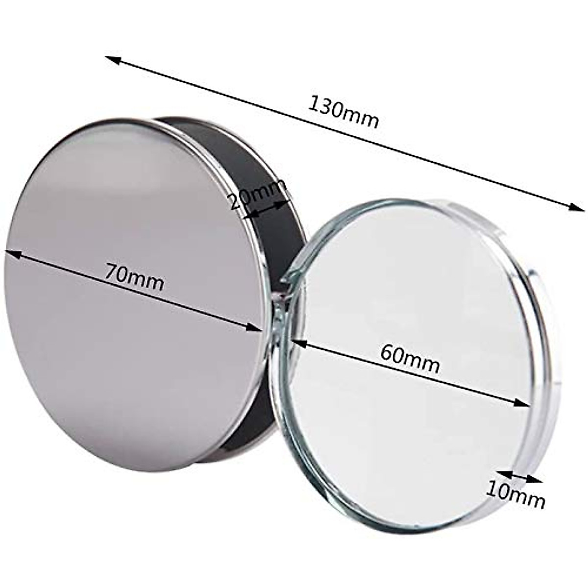 Mini Magnifying Glass 20X Folding Pocket Magnifier with Metal Protective Case Foldable Reading Magnifying Glass Portable Pocket Magnifying Glass for Reading, Inspection, Jewelry, Coins, Hobby, Travel