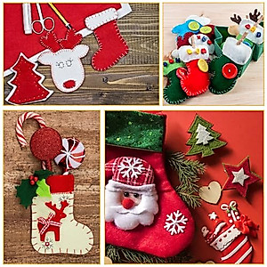 Lusofie 60Pcs White Felt Sheets 4"x4" Felt Squares 1mm Thick Felt Fabric Pre-Cut Felt Sheets for Crafts Patchwork Sewing DIY