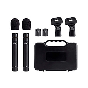 Monoprice Stage Right Series Small Pencil Condenser Microphones (625907), Black