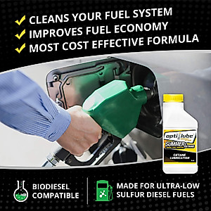 Opti-Lube Summer+ Cetane Formula Diesel Fuel Additive: 4oz Bottles (8 Pack)