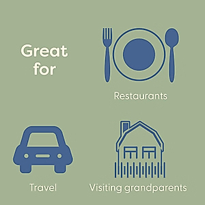 UpwardBaby Silicone Baby & Toddler Placemats - Non-Slip Table Protector for Eating at Home & Restaurants - Baby Essentials - Silicone Placemat