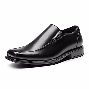 Bruno Marc Mens Leather Lined Dress Loafers Shoes, 1-Black - 8.5 (State-01)
