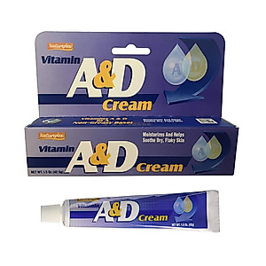 Vitamin A&D Moisterizing, Soothing Cream, 2 x 1.5 oz Bottles (for Dry, Flaky Skin)