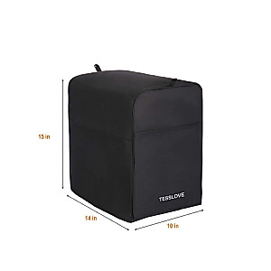 TESSLOVE Dust Cover for Keurig Coffee Maker, Single Serve Coffee Makers, coffee machine, espresso machine, K-Cafe, K-Elite, K-Duo, Nespresso Vertuo, with 3 Storage Pockets for storing relative things