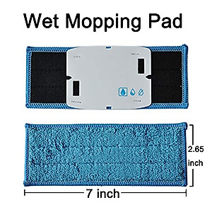 EZ SPARES Replacement for lR0B0T R00MBA 240 241 Accessories,Washable Mopping Pads,Mopping Cloths,Wet Mopping,Sweeping,Dry Sweeping(9 Pcs)