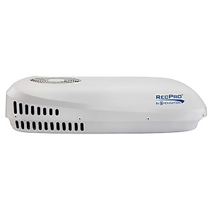RecPro RV Air Conditioner Low Profile 9.5K Non-Ducted | Optional Heat Pump | Quiet AC | Cooling Only | RV AC Unit | Camper Air Conditioner (Do Not Include Heat Pump, White)
