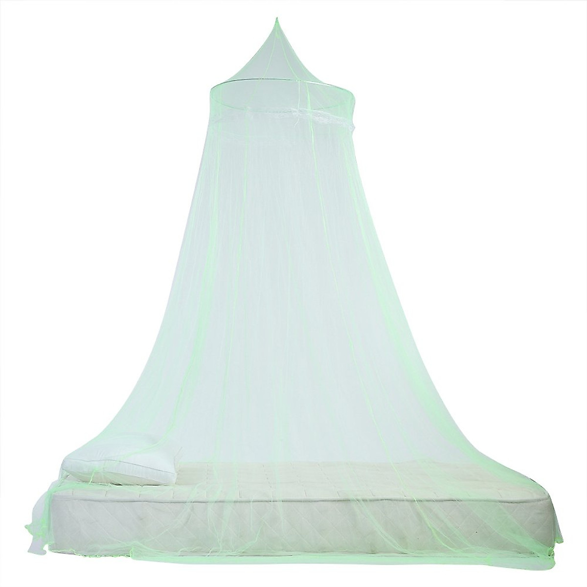 Bed Netting Elegant Ruffle Lace Bed Canopy for Little Princess Baby Children (Green)