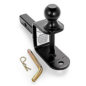 ATV/UTV Mount with Hitch Ball and Winch Strap Loop (1 7/8" Ball, 1 1/4" Shank) (66026)