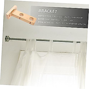 YARNOW Roman Pole Bracket Ceiling Curtain Rod Curtain Holder Ceiling Hooks Curtain Hardware Brackets Window Curtain Rod Shower Curtain Support Bracket Rod Bracket Shower Curtain Accessory