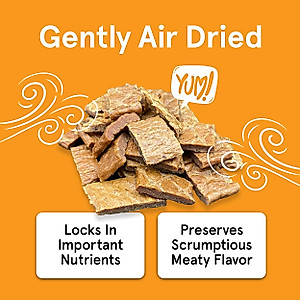 Real Meat Dog Treats - 12oz Bag of Bite-Sized Air-Dried Venison & Chicken Jerky for Dogs - Grain-Free Jerky Dog Treats Made up of 95% Human-Grade, Free-Range Venison & Chicken - All-Natural Dog Treats