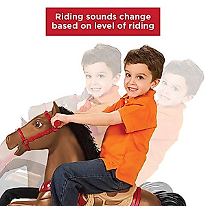 Radio Flyer Blaze Interactive Riding Horse, Brown Ride On Toy