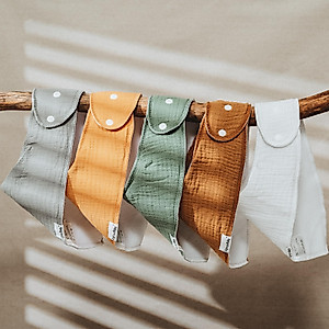 10 Pack Baby Muslin Bibs,Muslin Bandana Bibs for Baby Boys Girls,Soft Absorbent Bibs for Drooling Teething